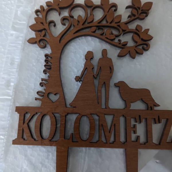 Tree Wedding Cake Topper,rustic Wedding Cake Topper,weddig Cake Topper ...