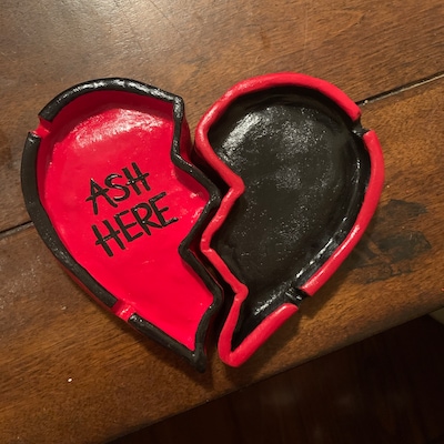 Paint Your Own Ashtray Kit Cake Heart Ashtray - Etsy