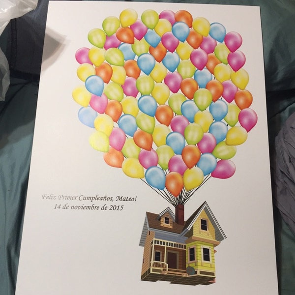 Wedding Balloon Guest Book Sign in Table Instructions Print - "sign ...