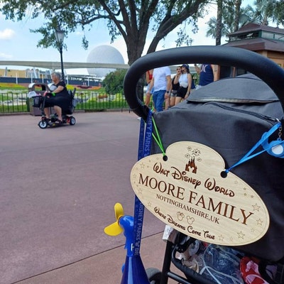Disney Themed Pram Sign Stroller Sign Personalised Push Chair Sign ...