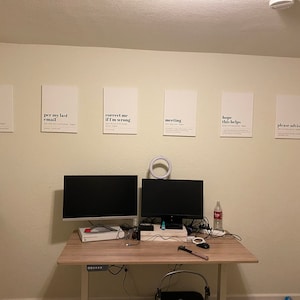 Funny Office Decor 16 PRINTABLES Office Wall Art Gallery Wall Set Funny ...