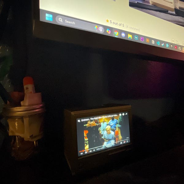 Retro Monitor Mini External Display Computer Terminal Windows PC HDMI ...