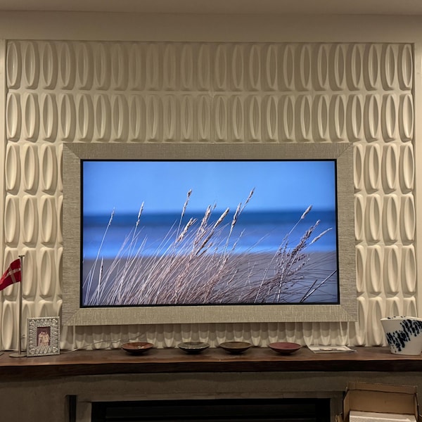 Modern Silver Frame for Samsung the Frame, Tv Mount for TCL Nxtframe ...