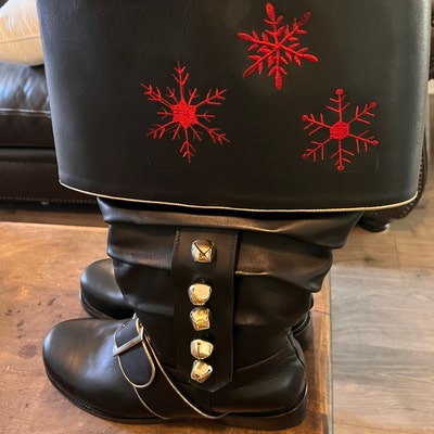 Handmade Santa Claus Boot,nubuck Leather Boots,santa Suit,chrismas ...