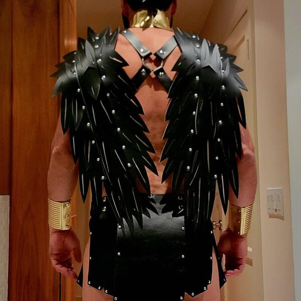 Large Dark Angel Wings, Black Rubber - Etsy