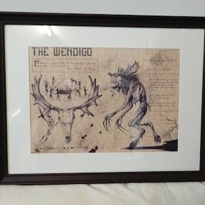 Medium Wendigo Algonquian Folklore Art Print - Etsy