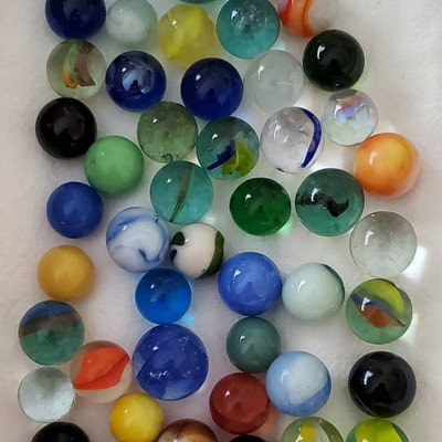 Instant Marble Collection 40 Unique Colorful Glass Marbles - Etsy