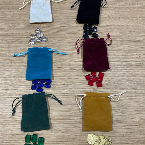 Upgrade Gem Set for Splendor Board Game - Glass Jewels and Metal Coins ...