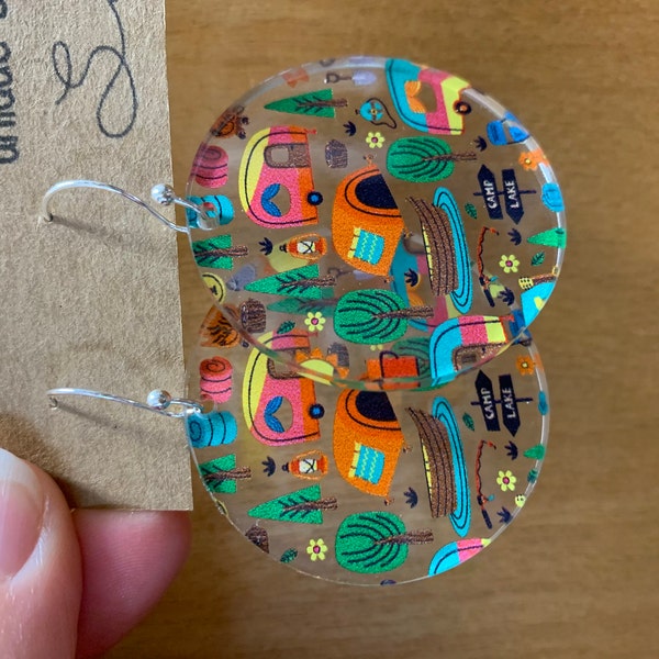 Camping Earrings, Campfire Earrings, S'mores, Camping Gift, Cute Summer ...