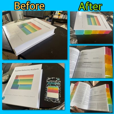 SNABAFIED Cooper Tabs BCBA Exam Study Materials Cooper Textbook Tabs ...