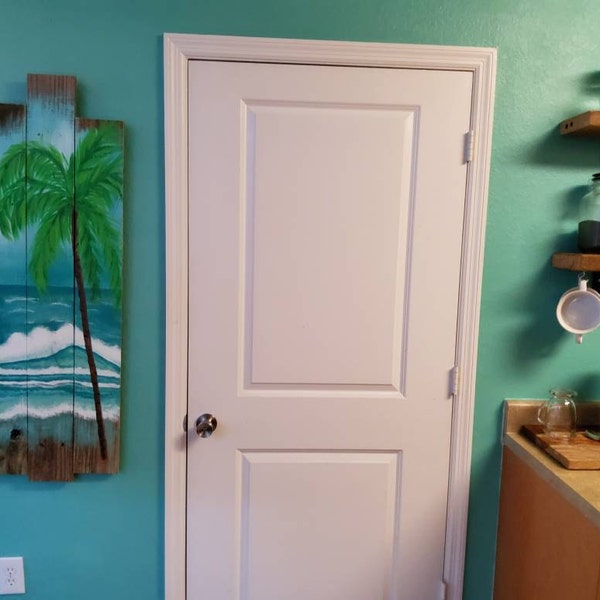 Beach Palm Trees Sunset CUSTOM Sign 22x16 Large Palm Trees, Ocean ...