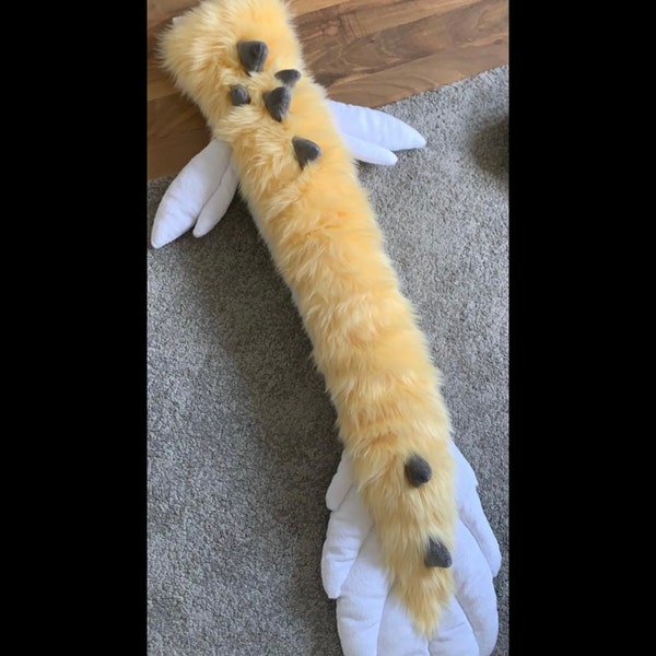 Any Color Luxury Dutch Angel Dragon Fursuit Tail - Soft Minky Spikes ...