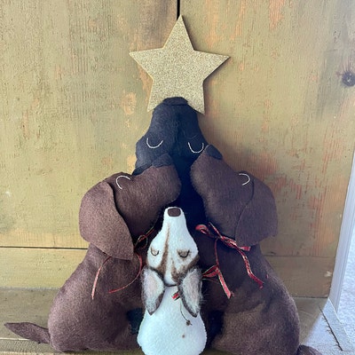 Multiple Dog Tree Topper 2 or 3 // Dog Christmas Tree - Etsy Canada