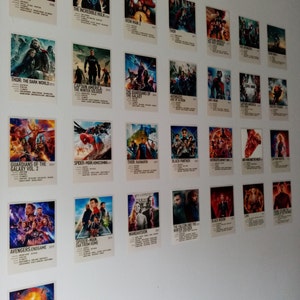 Marvel MCU Mini Poster Prints Movies and TV Shows 6x4inch | Etsy