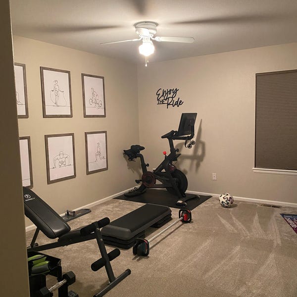 Enjoy the Ride Wood Cutout Sign, Enjoy the Ride Sign, Cycling Room Sign ...