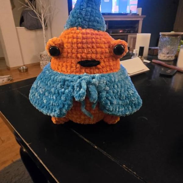 Jumbo Wizard Frog Crochet Pattern / Chunky Crochet Wizard Mage / US PDF ...