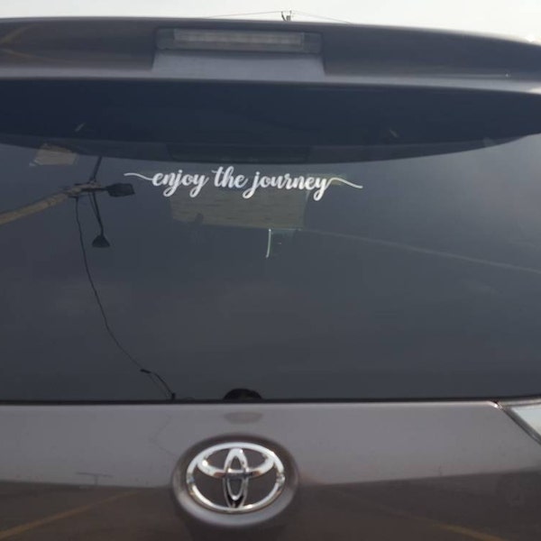 Enjoy the Journey Removable Vinyl Wall Decal - Livingroom Decal ...