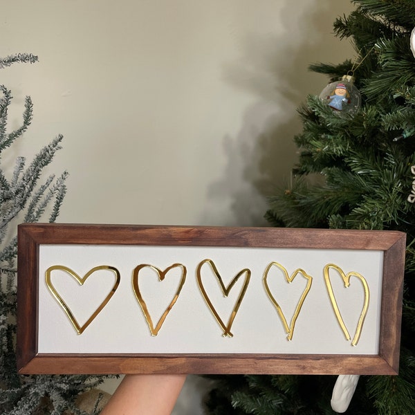 3D Handwritten Heart Sign, Custom Made , Family Keepsake, Drawing, Sign ...