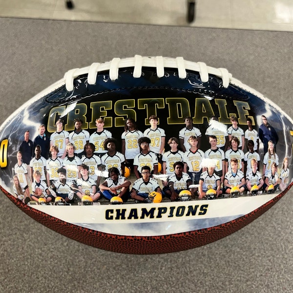 Custom Made Football - Football Team Gift, Customized Senior Football ...