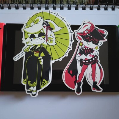 Splatoon Idol Vinyl Stickers - Etsy