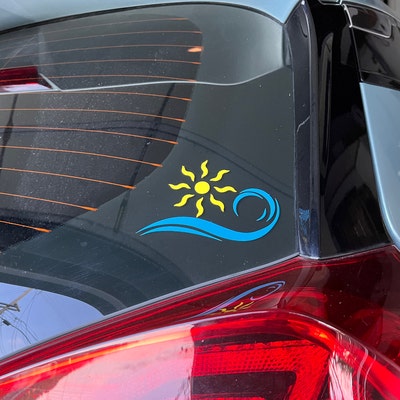 Mountain Range Decal for Car, Truck, Mountain Range Peaks Decal Car ...