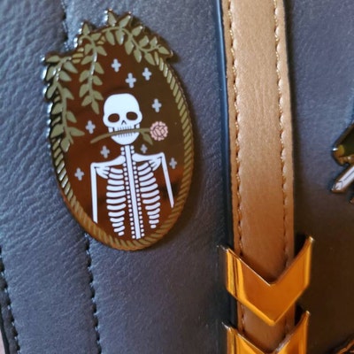 Skeleton jackie Pin // Artist Series Pin by Tinycup Needleworks ...