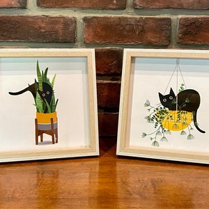 Tuxedo Cat Art Print Cat-themed Home Wall Decor Cat Lover | Etsy