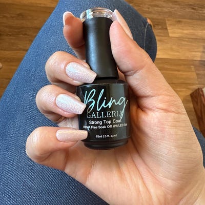 Frozen Blue Shards and Flakes With Pink Flares / Acrylic Nail Dip Powder - Etsy