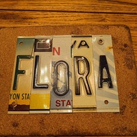 Worn & Faded License Plate Letters and Numbers to Build Your Own ...