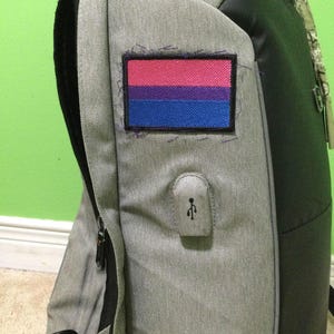 Lesbian 5-stripe Flag Embroidered Patch LGBT Gay Pride Hook and Loop ...