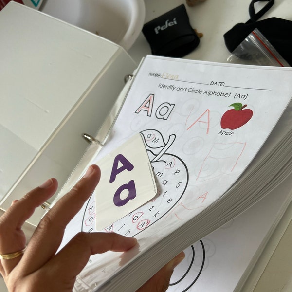 Letter of the Week Worksheets Printable, Alphabet Busy Book, Learning ...