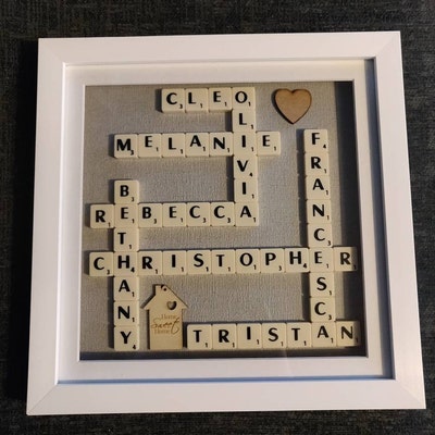 Personalised Scrabble Picture Frames Scrabble Frame - Etsy UK