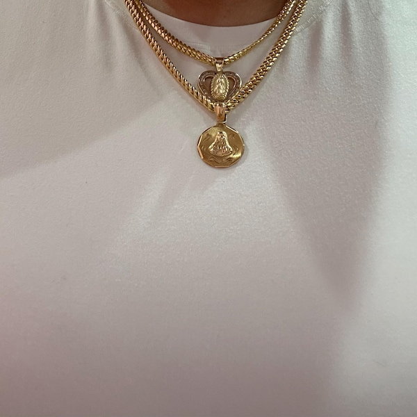 Miami Cuban Tight Link Chain Necklace Men Women Diamond Cut Link Chain ...