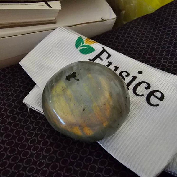 Sunstone in Pebble 100% Natural Stone of Peace and Joy, Stone of Well ...