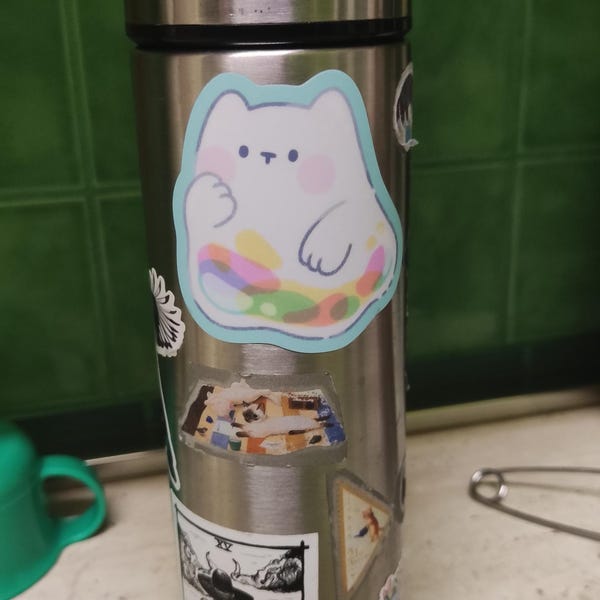 Character Collage Sticker Book - Hardcover Cute Artwork Sticker Album ...