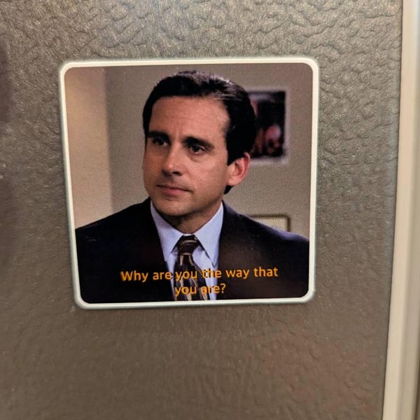 The Office Magnet W/ White Border | Would an Idiot Do That? | Dwight ...