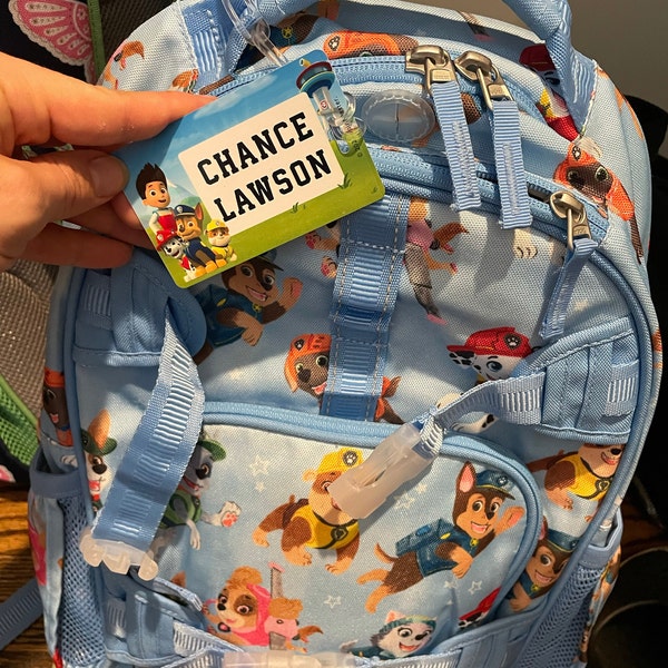 PAW Patrol™ Personalized Large Scuff-proof Bag Tags for Kids - Etsy Canada