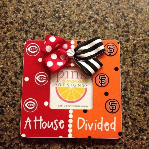 A House Divided Picture Frame Custom for ANY Teams - Etsy