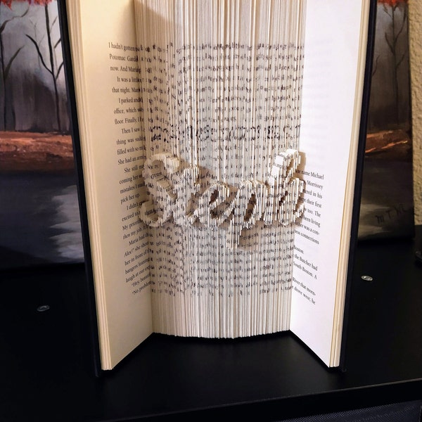 Book Folding Pattern - Alphabet Numbers Punctuation Cut and Fold ...