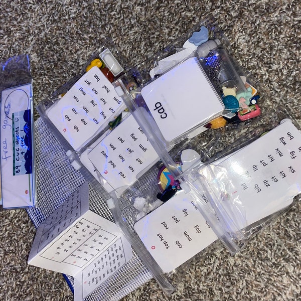 Alphabet Phonics Kit Digraphs Blends Montessori Miniature Objects ...