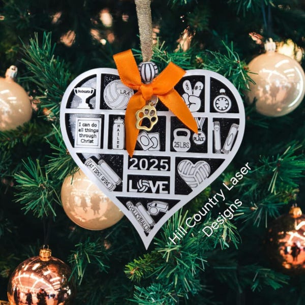 Cheer Ornaments Svg | Cheerleading Ornaments Svg | Cheer Shaker ...