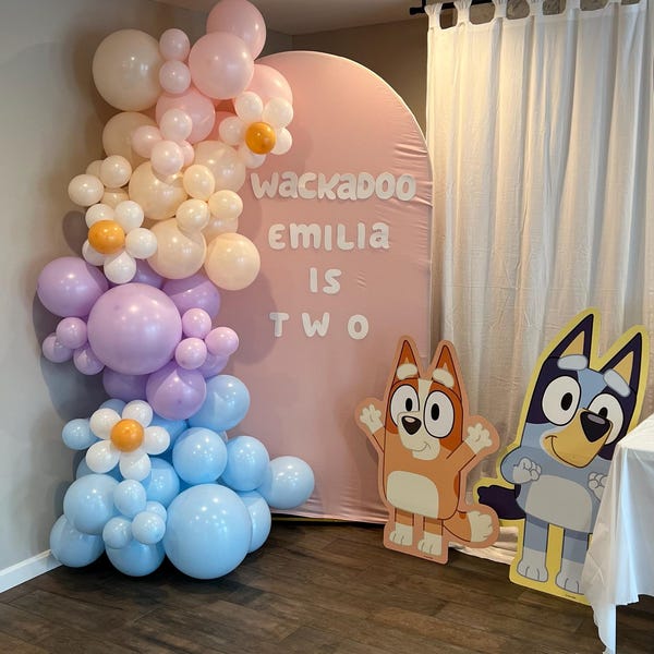 Bluey Balloon Garland | Bluey Daisy Balloon Arch | Bluey Party Decor ...