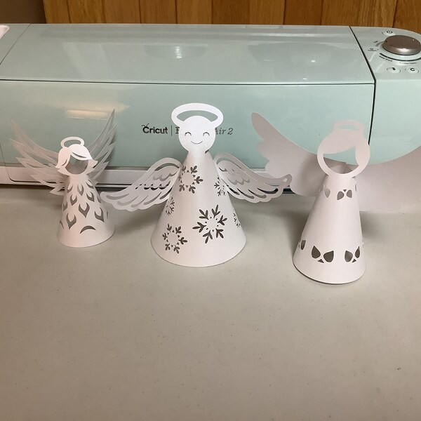 3D Angels SVG Templates - Angel Pendant SVG - Angel Centerpieces ...