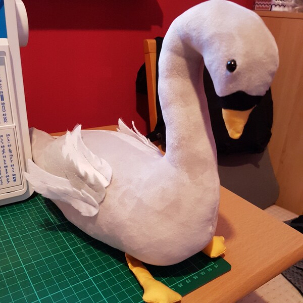 Swan Party, Swan Plush, Swan Sewing Pattern, Black Swan, Nursery Decor ...