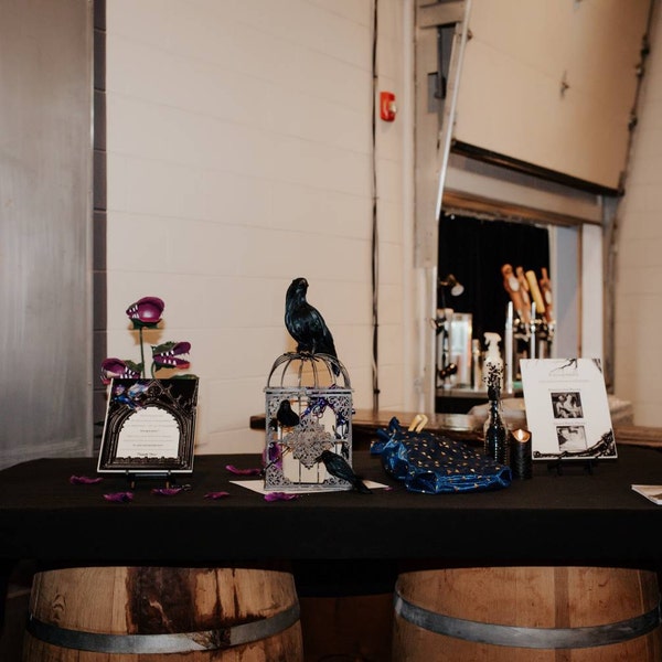 Gothic Card Box Wedding Centerpiece Birdcage for Taxidermy Gothic Home ...