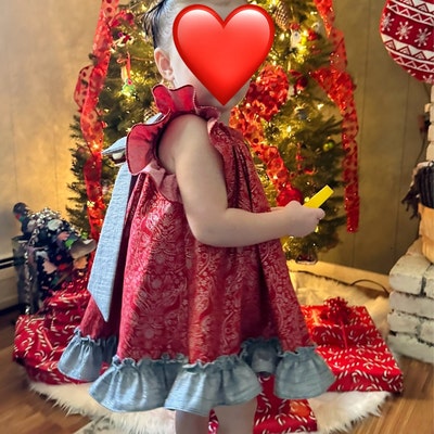 Tiered Ruffle Collar Girls Dress PDF Sewing Pattern Sizes 2T-10Y - Etsy