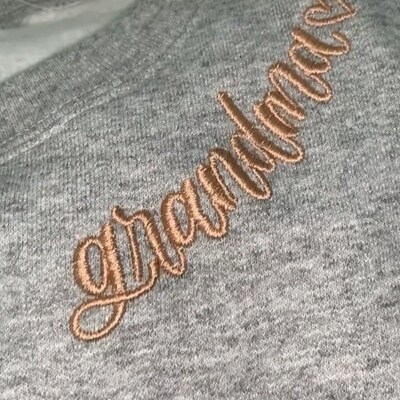 Curved Grandma Machine Embroidery Design. 4 Sizes. Grandma Collar ...