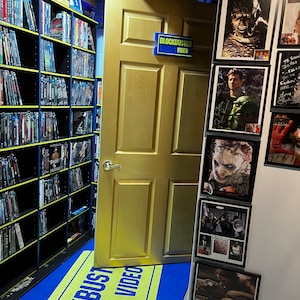 Blockbuster Video Movie Store Fan Shelf Display Collection Room Sign ...