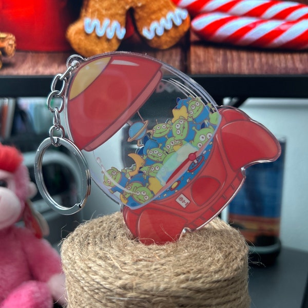 The Claw Shaker See Through Acrylic Keychain/ Toy Story Alien Disney ...