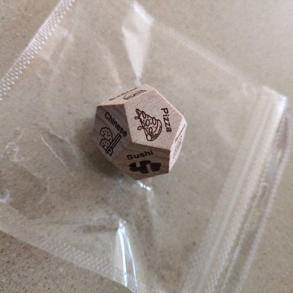 FOOD - Where/what to Eat Dice, Couples Dinner Idea Dice, Food Decision ...